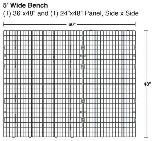 Dura-Bench Plastic Greenhouse Bench Tops | DuraPlas